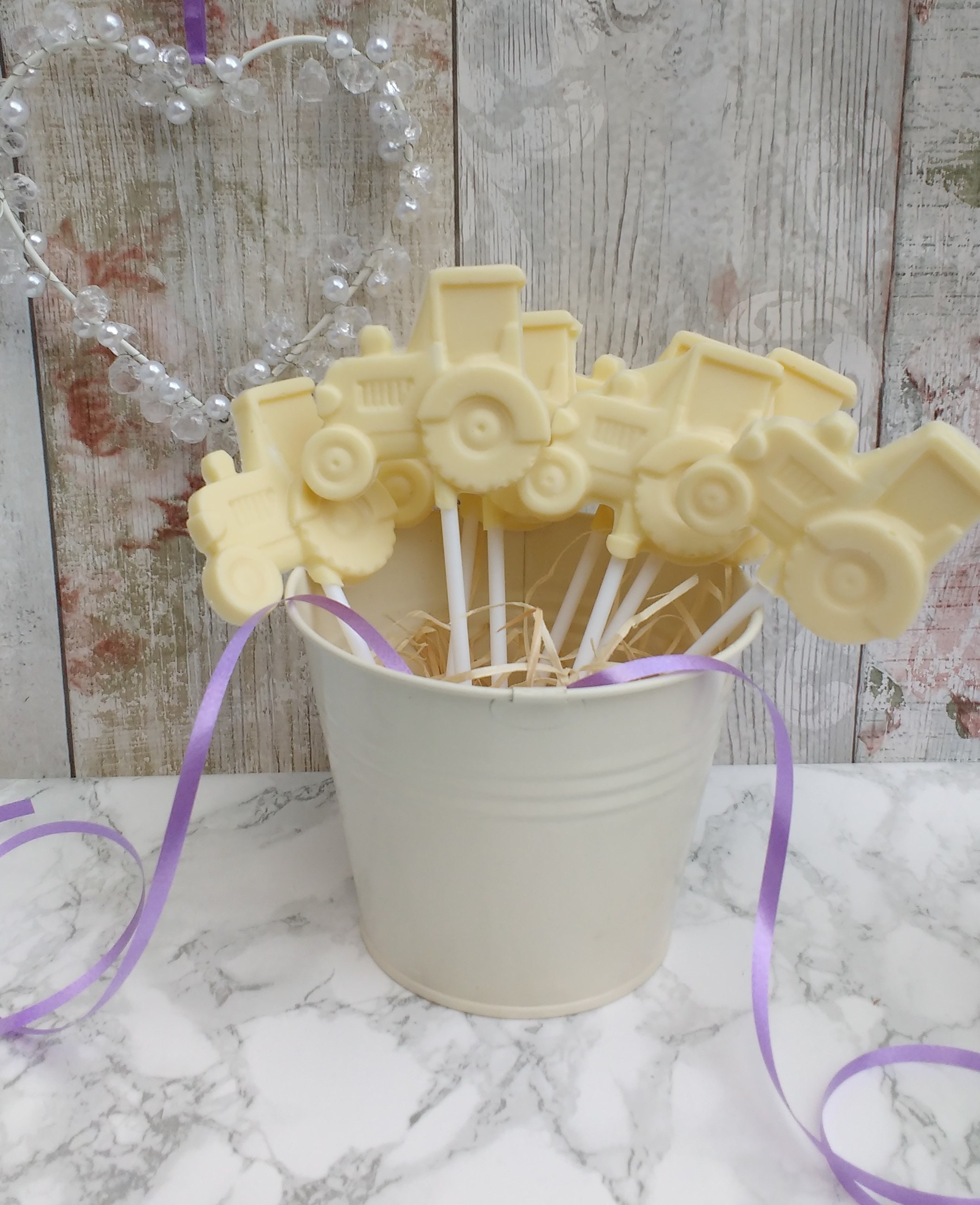 Belgian Chocolate Tractor Lollipop. Lolly. Lollies. Party Favours ...