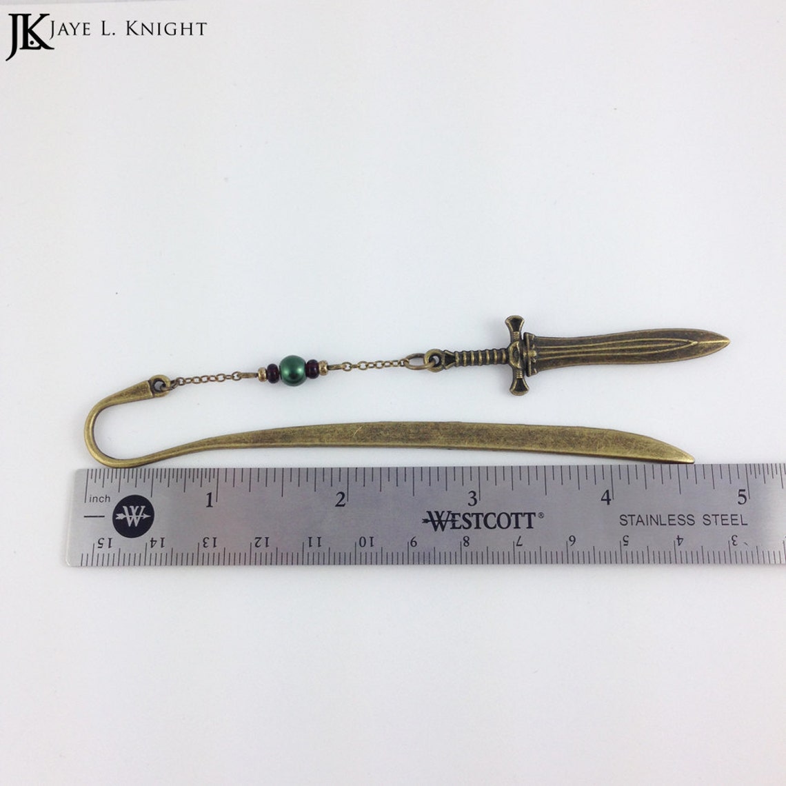 Bronze Metal Sword Hook Bookmark Fantasy Bookish Literary | Etsy