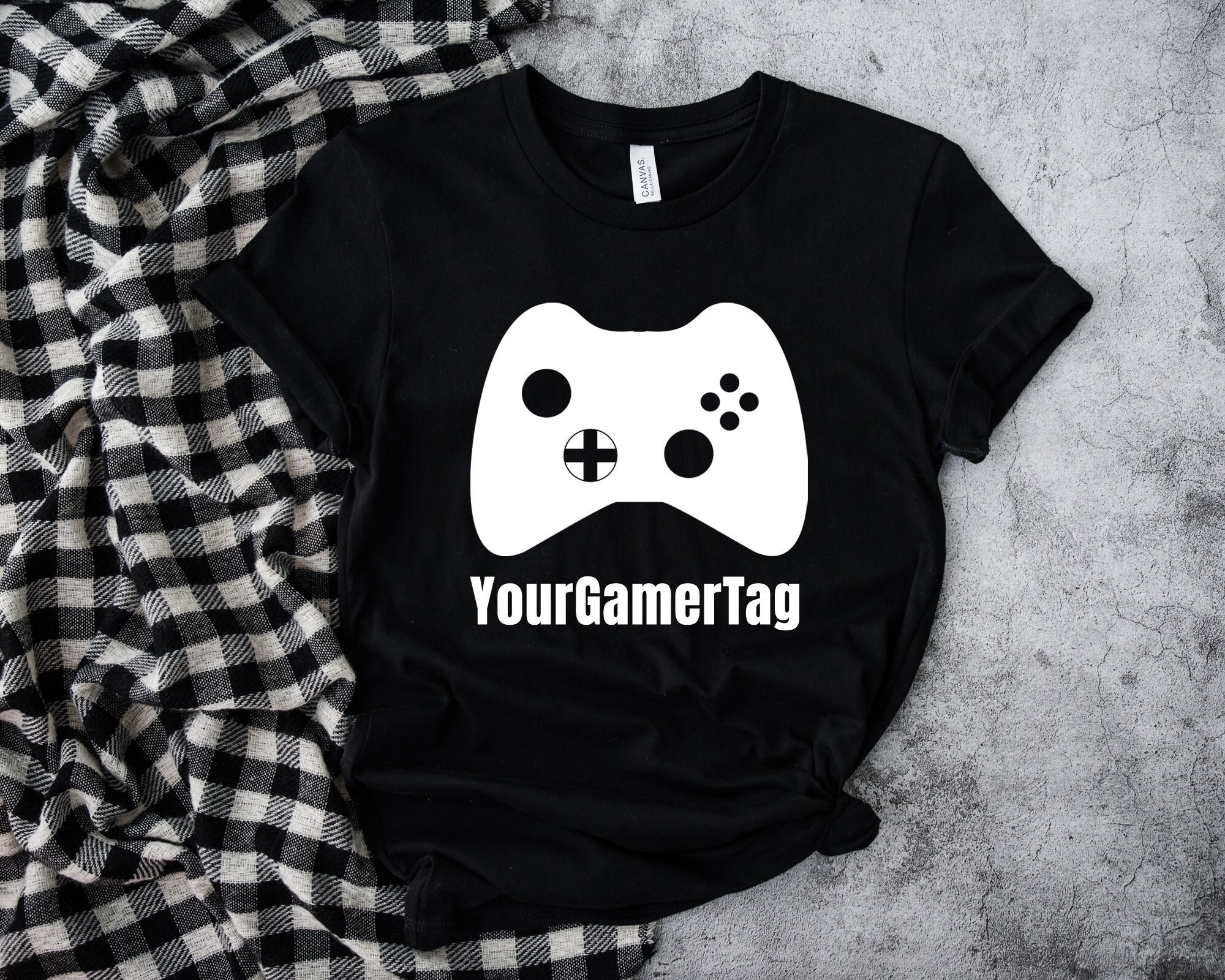 Custom Gamertag Shirt Gamer Apparel Video Game Shirt | Etsy