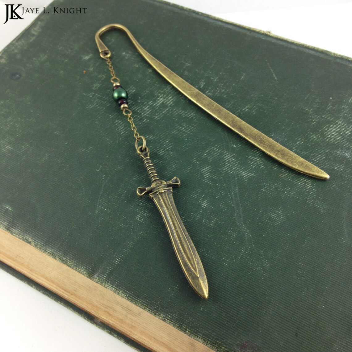 Bronze Metal Sword Hook Bookmark Fantasy Bookish Literary | Etsy