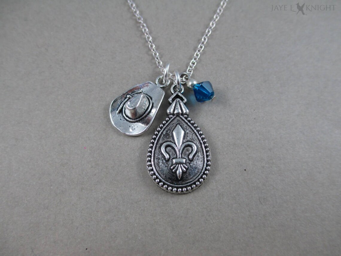 Three Musketeers Necklace, Fleur-de-lis Necklace, Literary Gift ...