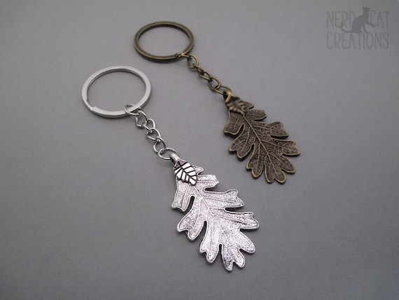 Ranger Oak Leaf Key Chain Gifts for Readers Bookish Literary | Etsy