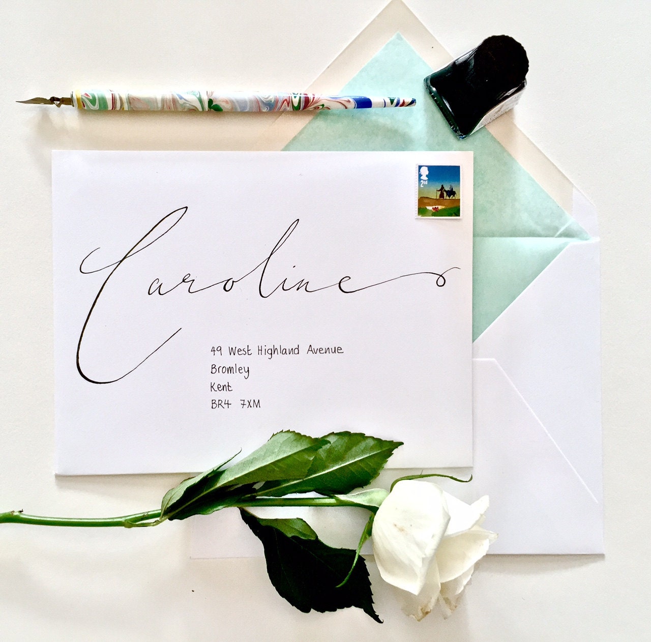 Modern Calligraphy Envelopes