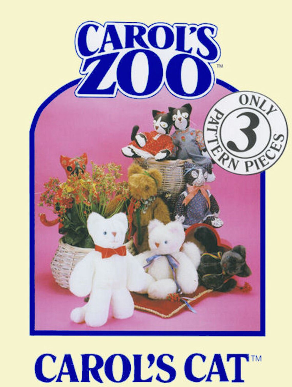 Cat 3-piece Pattern PDF by Carols Zoo - Perfect Craft Project for ...