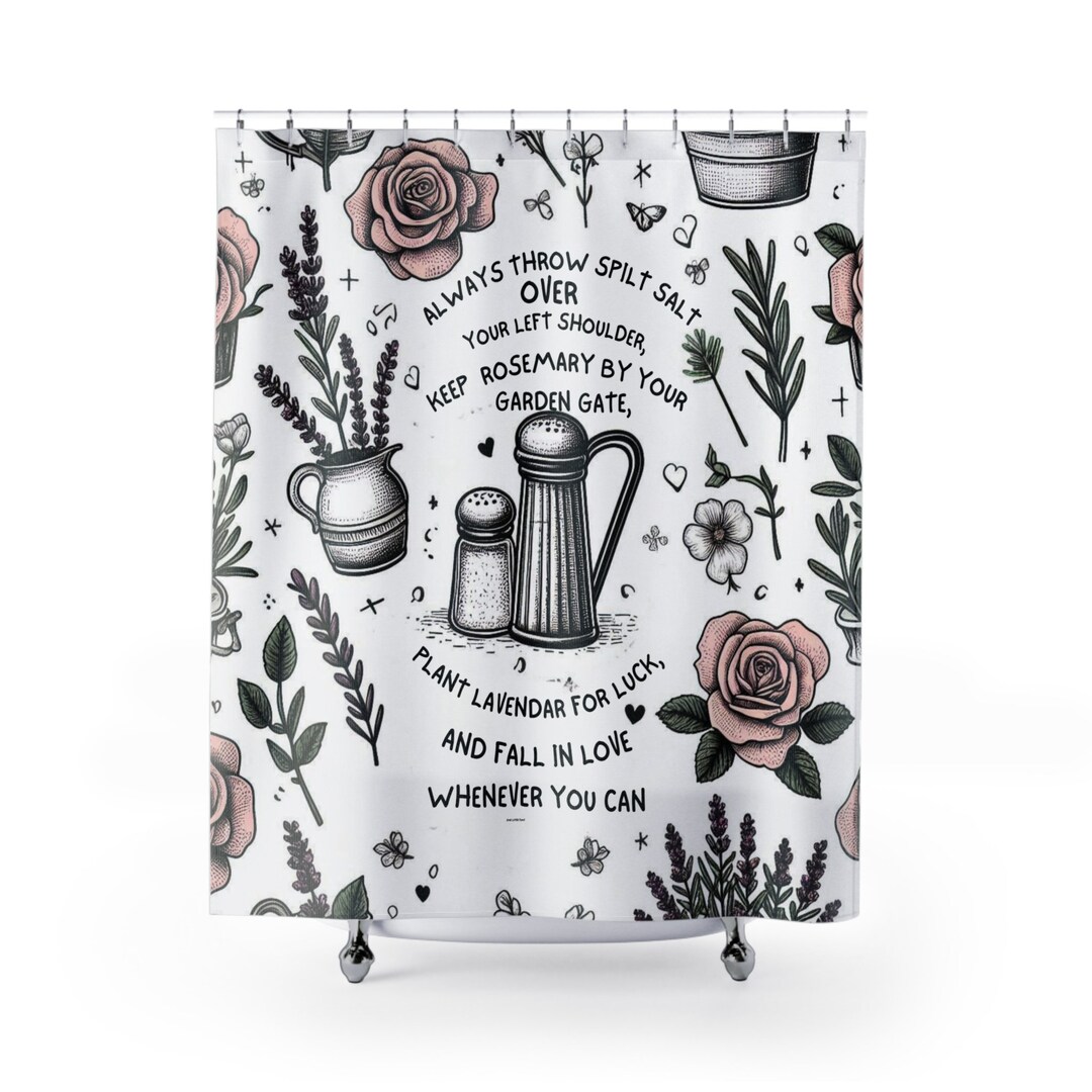 Cottagecore practical Magic Shower Curtain Enchanting Bathroom Décor ...