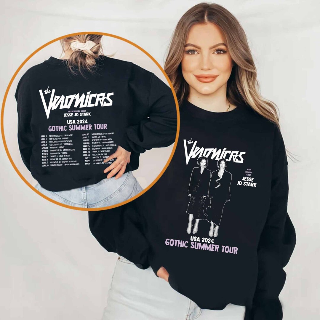 The Veronicas Gothic Summer Tour 2024 Shirt, the Veronicas Band Fan ...