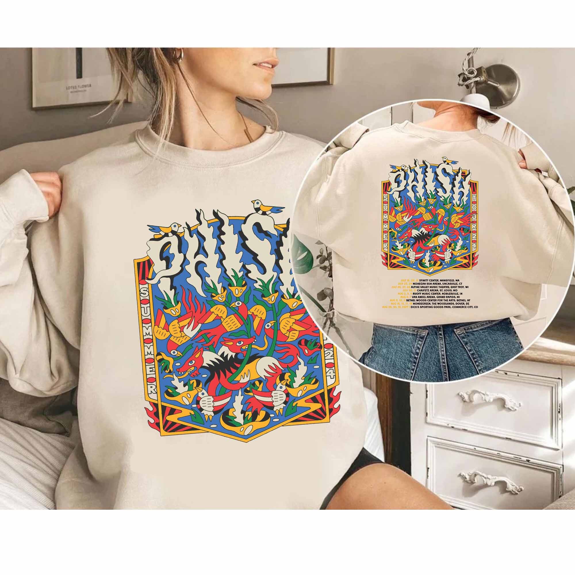 Phish Summer 2024 Tour Shirt, Phish Band Fan Shirt, Phish 2024 Concert ...