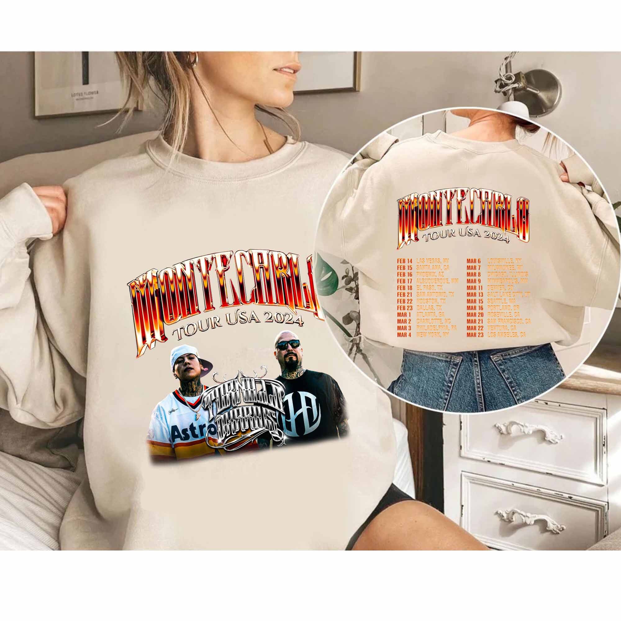 Tornillo Montecarlo Tour Usa 2024 Shirt, Rapper Tornillo 2024 Concert ...