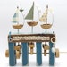 Whimsical Handcrafted Automaton With Moving Walnut Shell Boats ...