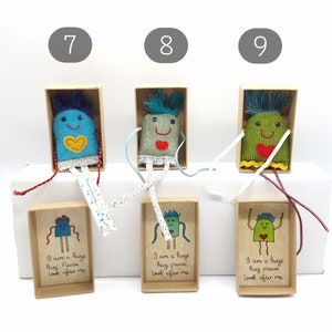 Hug Monster Gift. Handmade, Recycled Hug in a Box. Send Hugs, Gift Box ...