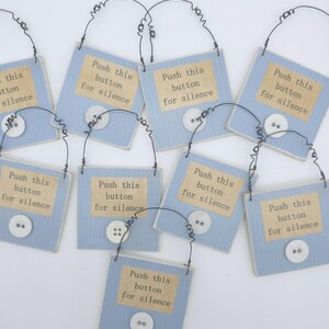 Small Hanging Wooden Sign /plaque. Magic Button. Novelty Funny Gift ...