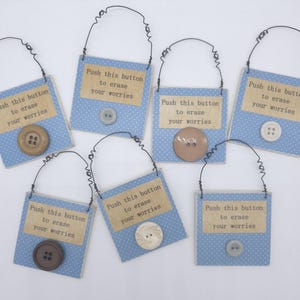 Small Hanging Wooden Sign /plaque. Magic Button. Novelty Funny Gift ...