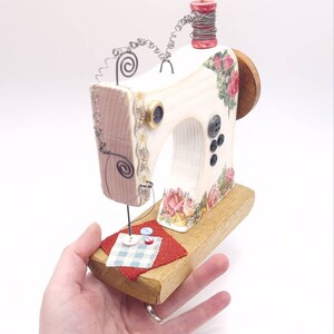 Wooden Sewing Machine Model. Miniature Sewing Machine Decoration. Love ...