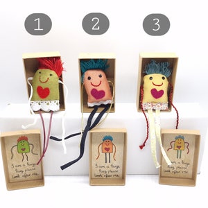 Hug Monster Gift. Handmade, Recycled Hug in a Box. Send Hugs, Gift Box ...