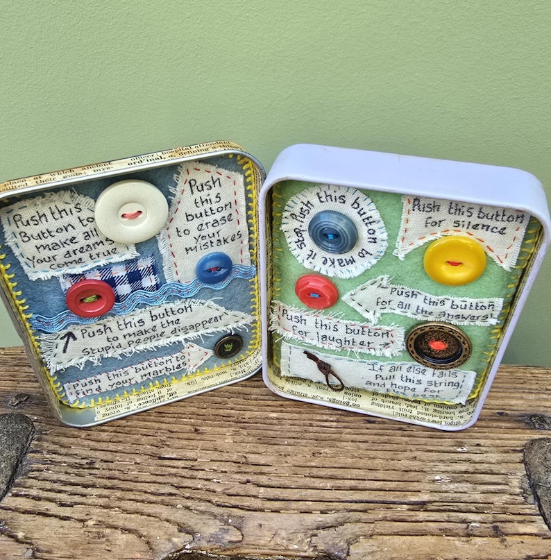 Handmade Upcycled Tin. Life Control Panel - Humorous and Unique Gift ...