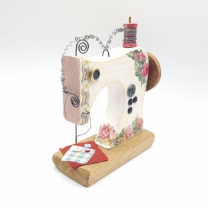 Wooden Sewing Machine Model. Miniature Sewing Machine Decoration. Love ...