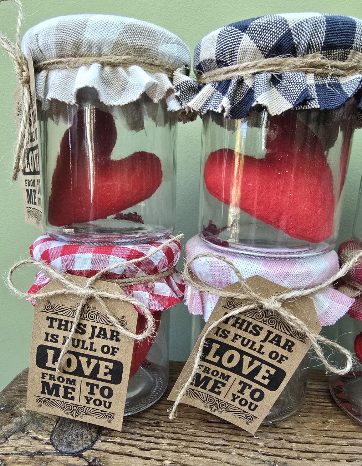 Jar With Heart. Full of Love From Me to You. Gift a Heart. Anniversary ...