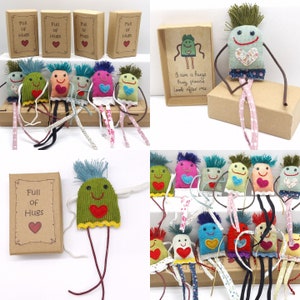 Hug Monster Gift. Handmade, Recycled Hug in a Box. Send Hugs, Gift Box ...