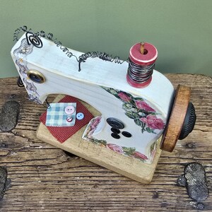 Wooden Sewing Machine Model. Miniature Sewing Machine Decoration. Love ...