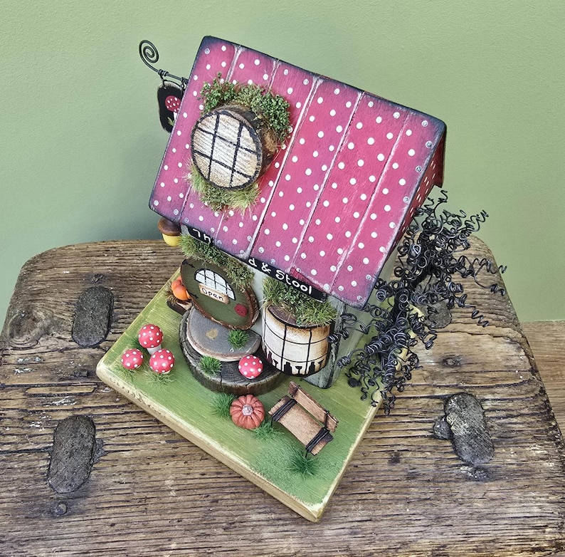 Miniature Pub Diorama. the Toad & Stool. Little Wooden Inn. Toadstool ...