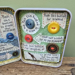 Handmade Upcycled Tin. Life Control Panel - Humorous and Unique Gift ...
