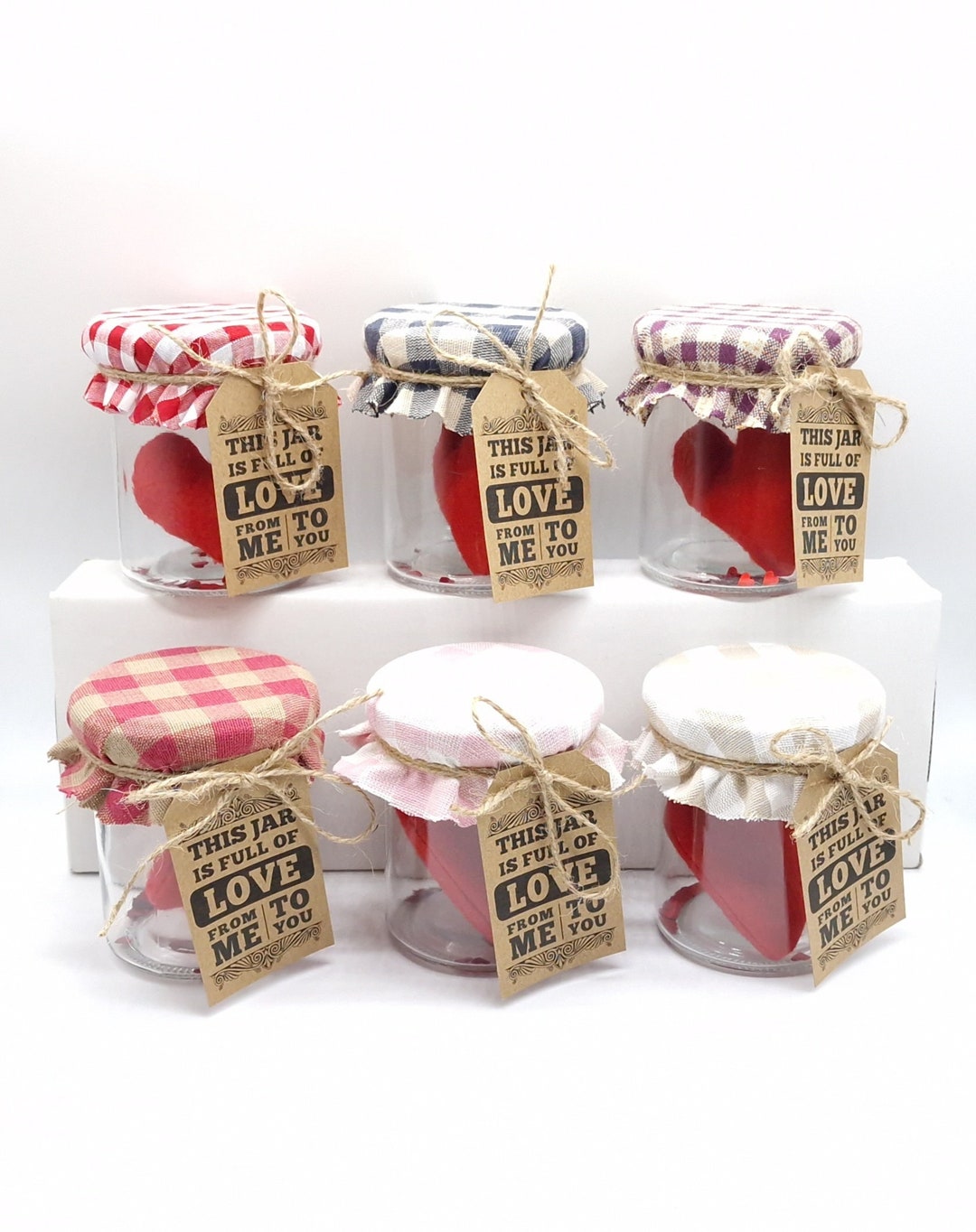 Jar With Heart. Full of Love From Me to You. Gift a Heart. Anniversary ...