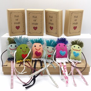 Hug Monster Gift. Handmade, Recycled Hug in a Box. Send Hugs, Gift Box ...