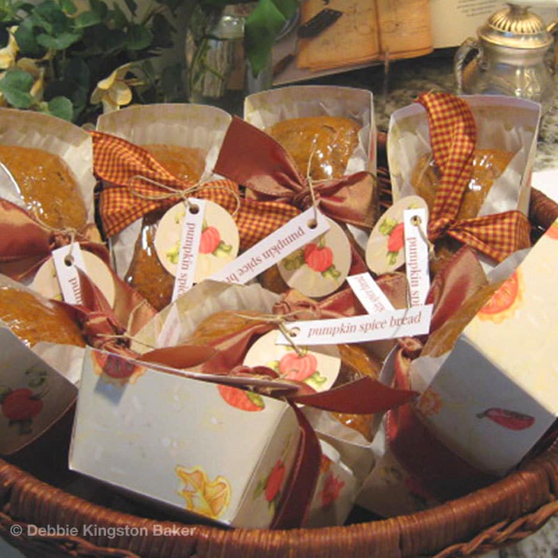 Harvest Goodies Printable Mini Loaf Pan Kit With Tags and Place Cards ...