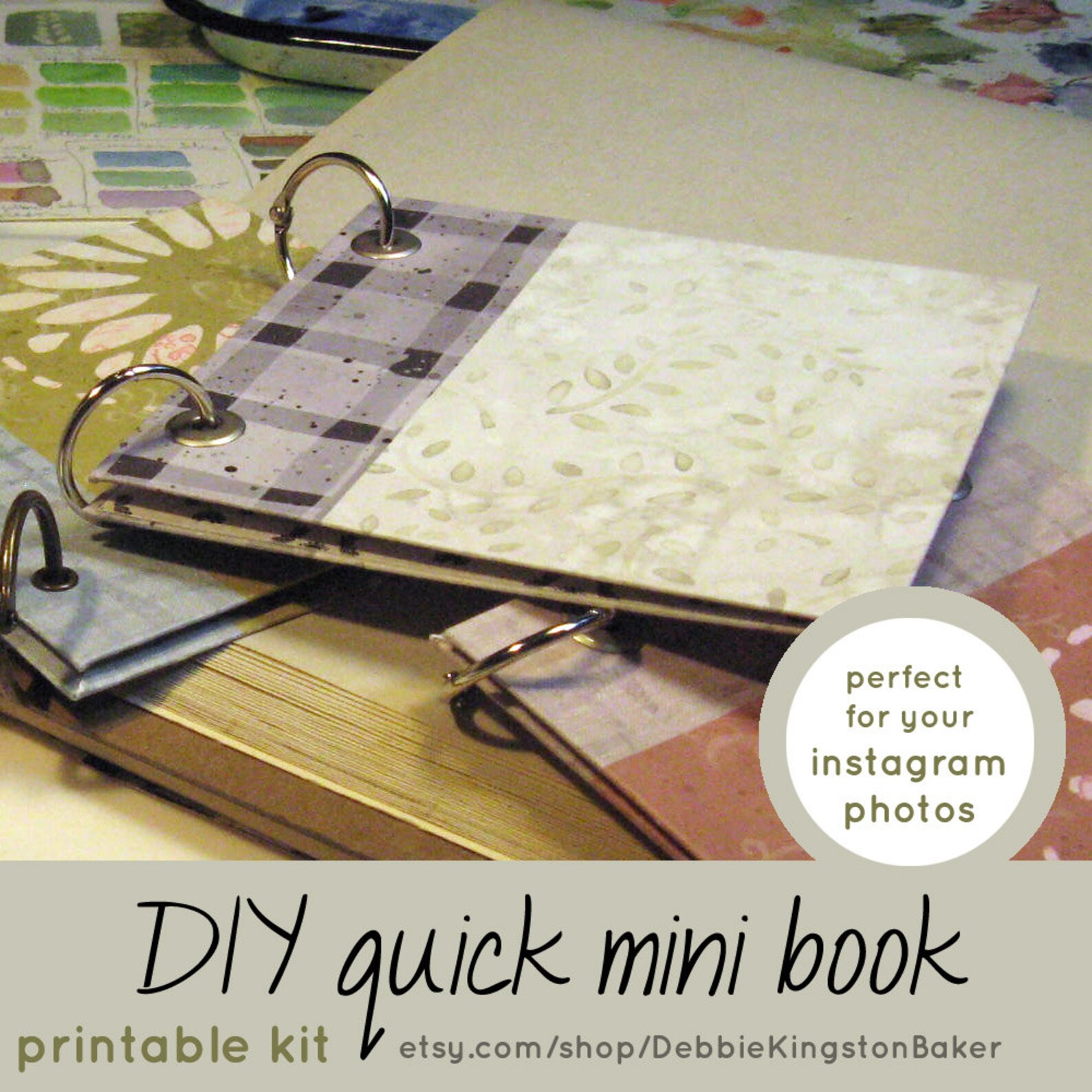 Downloadable Mini Book Kit Designed for Instagram Photos, 5.25 X 5 In ...