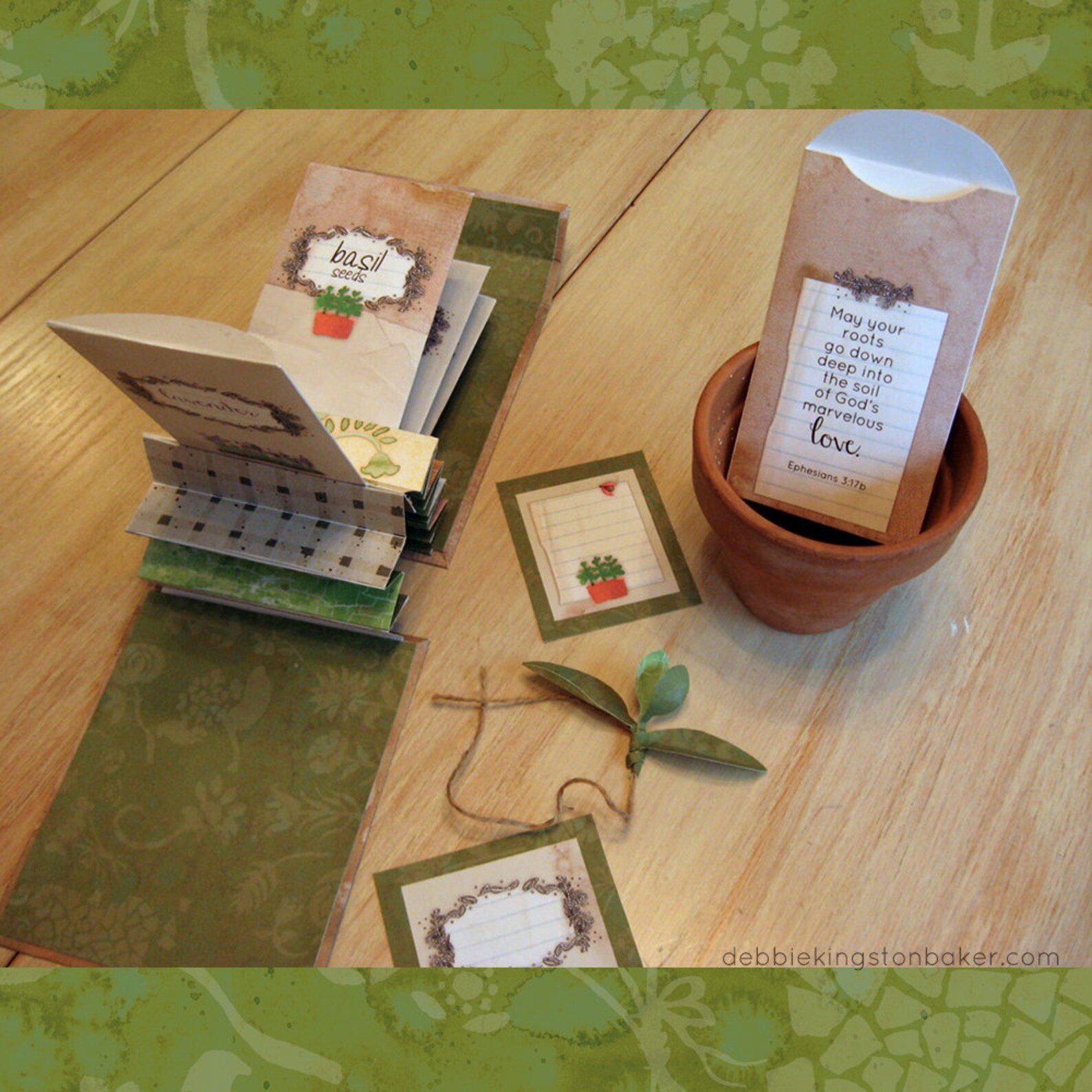 Seed Saver Printable Mini Book Kit Accordion Spine Removable EDITABLE ...