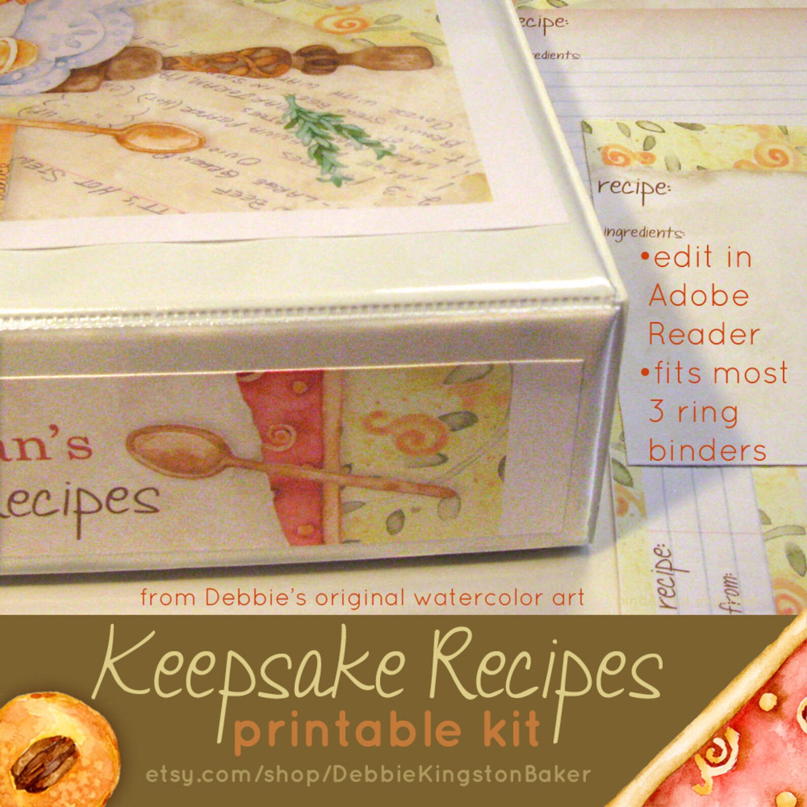 Keepsake Recipes Printables Kit for Your Binder - Etsy