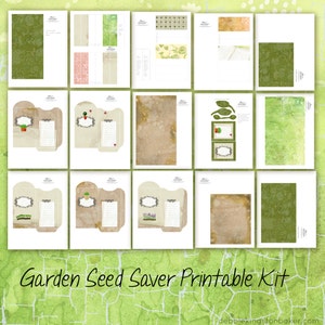 Seed Saver Printable Mini Book Kit Accordion Spine Removable EDITABLE ...