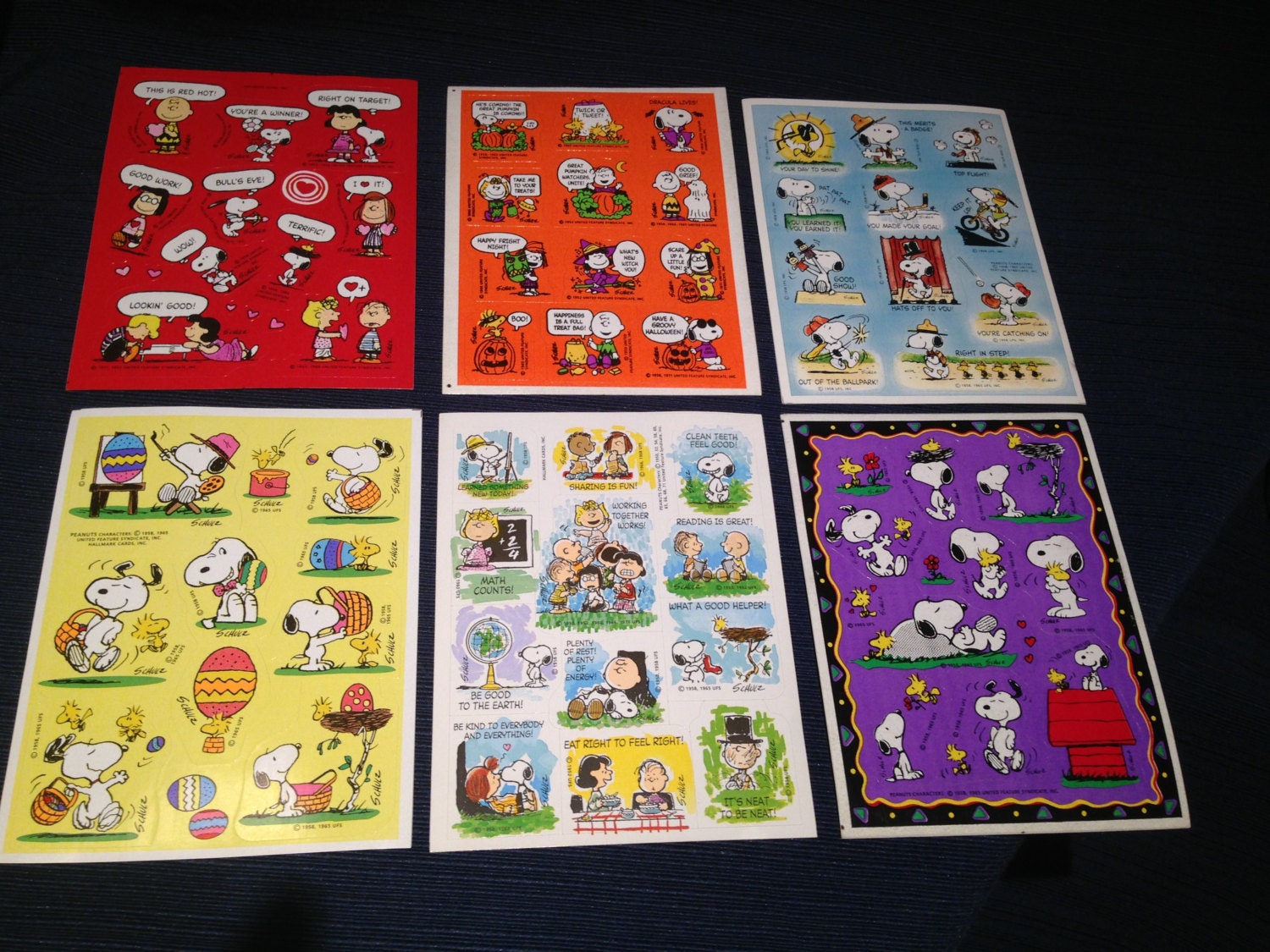Peanuts Charlie Brown Snoopy Lunchbox Sticker Collector - Etsy