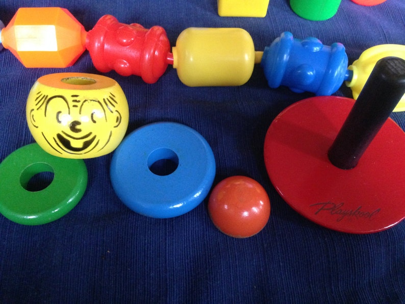 Fisher Price, Playskool, Baby Toddler TOYS, Shape Sorter, Wood Clown ...