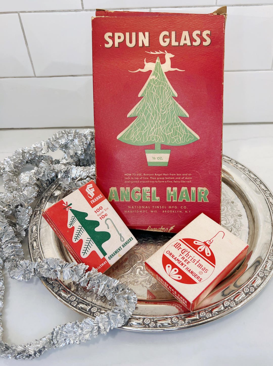 Vintage Christmas Boxes, Vintage Christmas Tree Decorations - Etsy