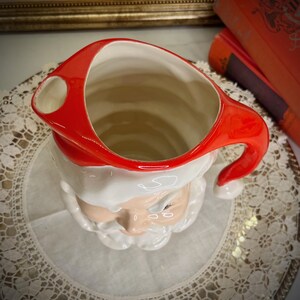 Vintage Jamar Mallory Winking Santa Pitcher – Ceramic Holiday Serveware ...