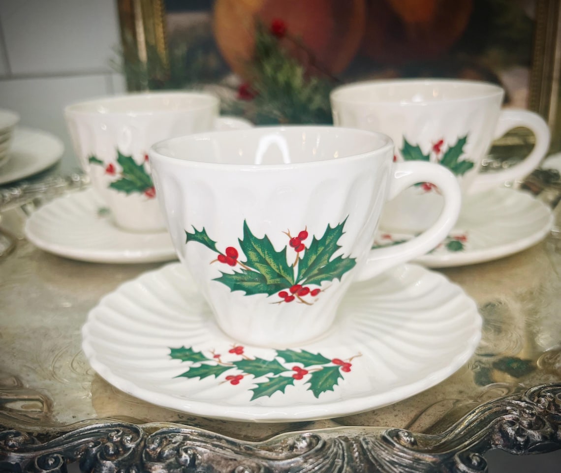 Vintage Christmas Ironstone, SCIO Holly China - Etsy