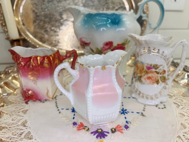 Vintage Floral Creamers, Small Pitchers - Etsy
