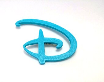 Glittery Disney Style New D Brooch | Etsy