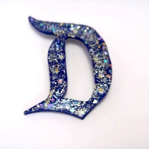 Glittery Vintage Disney Style D Brooch - Etsy