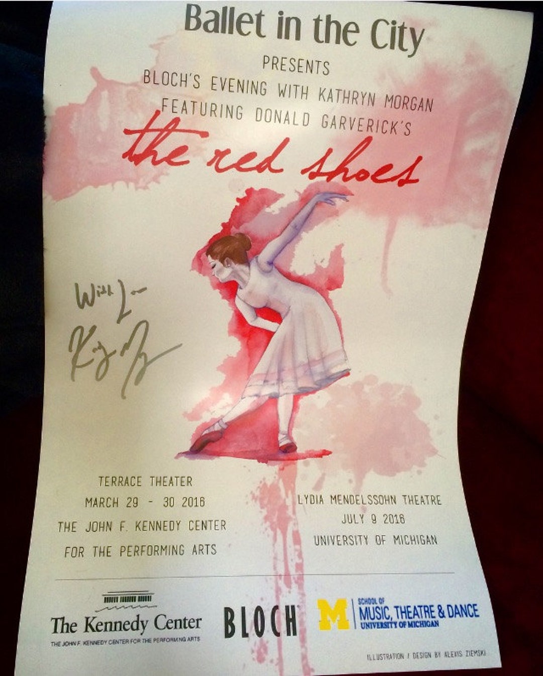Autographed the Red Shoes Official Poster - Etsy