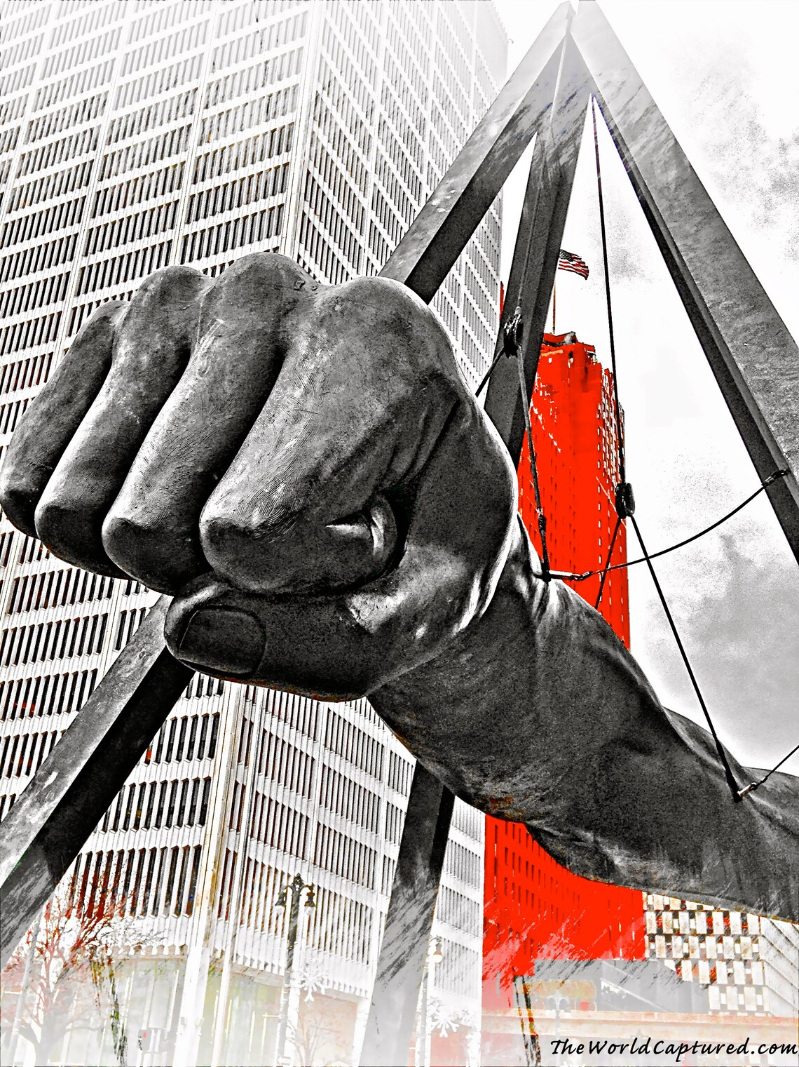 Detroit Joe Louis Fist - Mat Print - Etsy