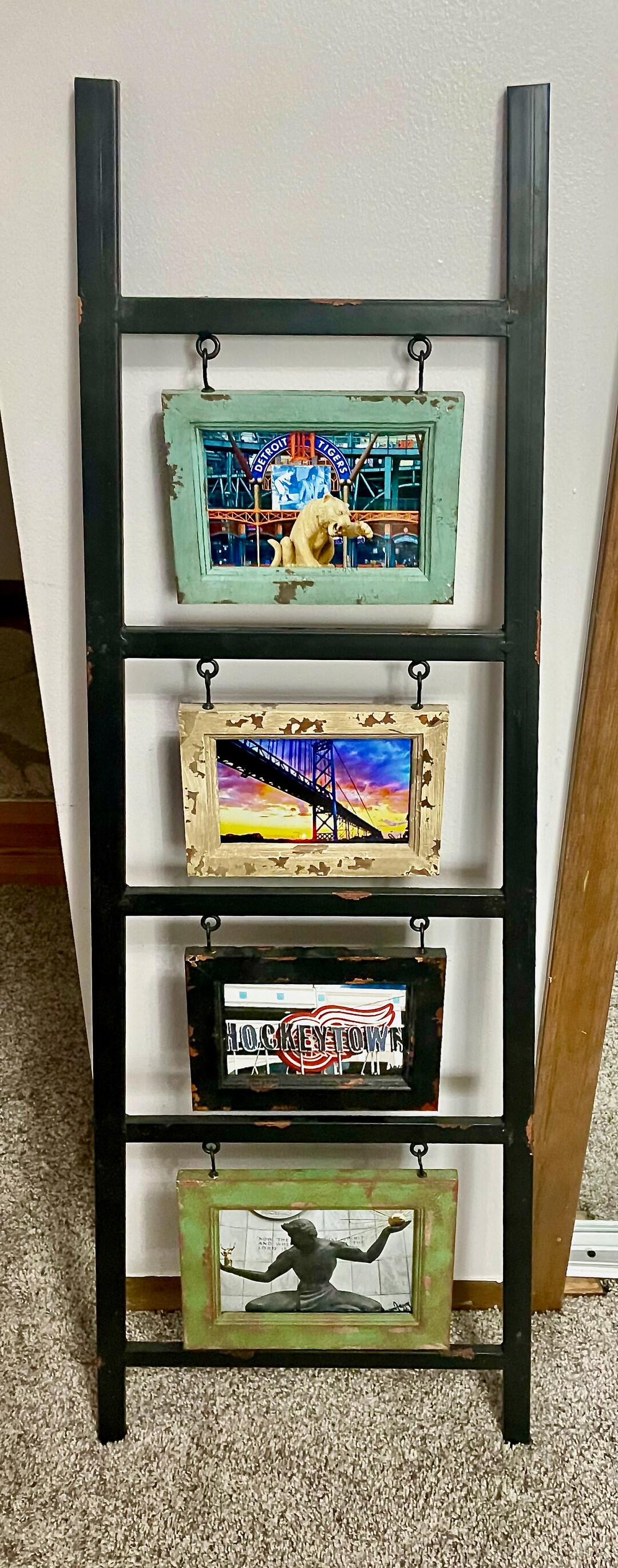 Ladder Frame, Detroit Collage - Etsy