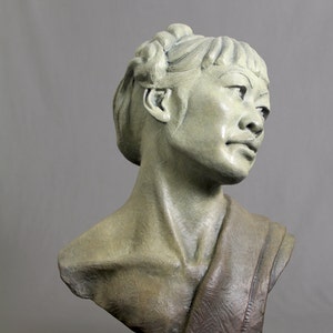 Cast Bronze Female Portrait Sculpture, Edition 1 of 12 - Etsy