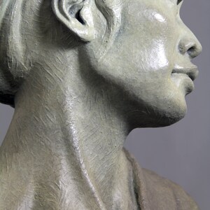 Cast Bronze Female Portrait Sculpture, Edition 1 of 12 - Etsy