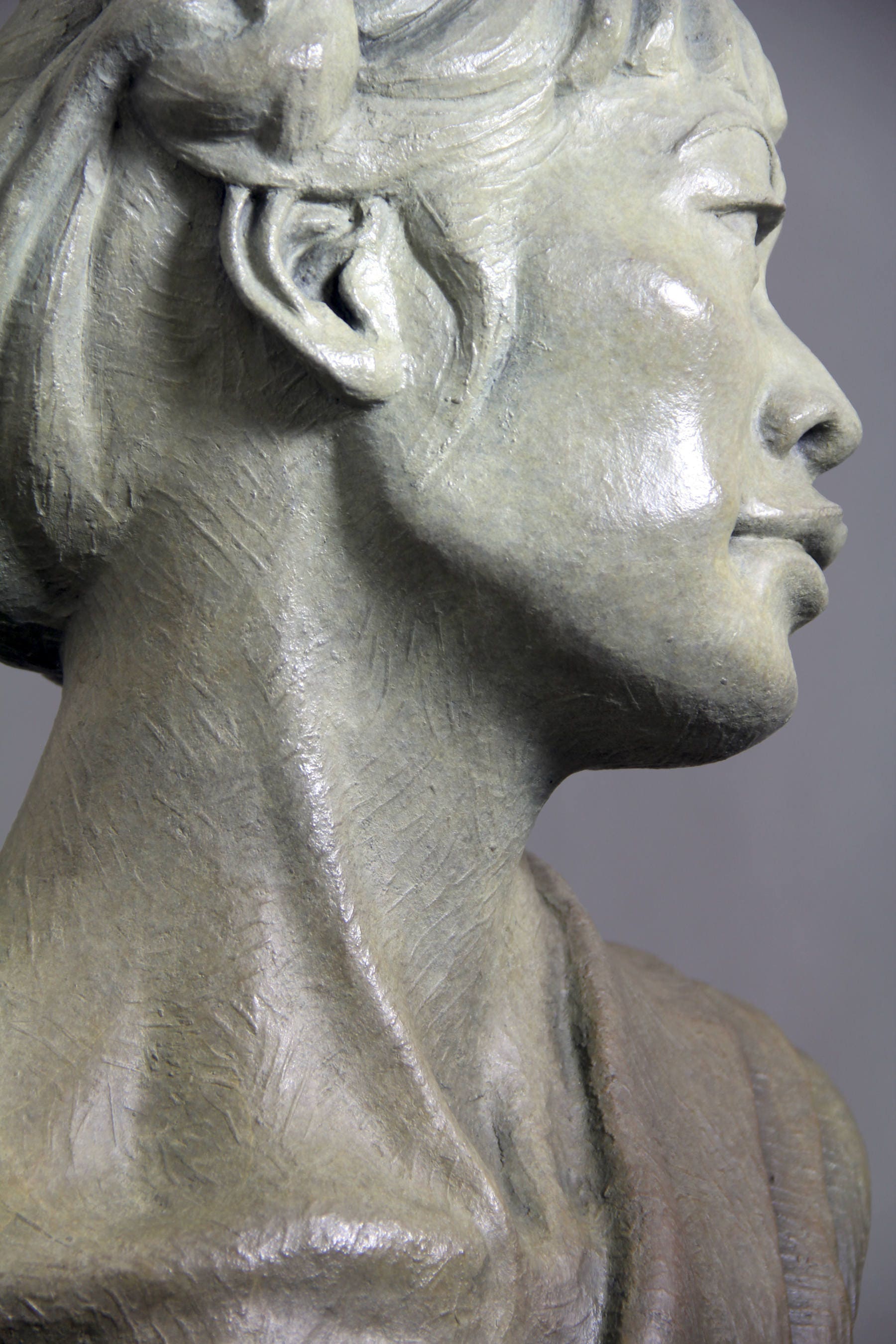Cast Bronze Female Portrait Sculpture, Edition 1 of 12 - Etsy