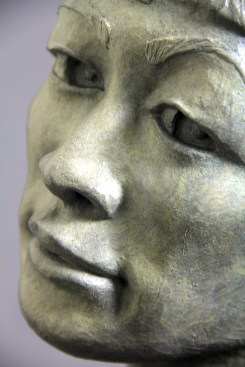 Cast Bronze Female Portrait Sculpture, Edition 1 of 12 - Etsy