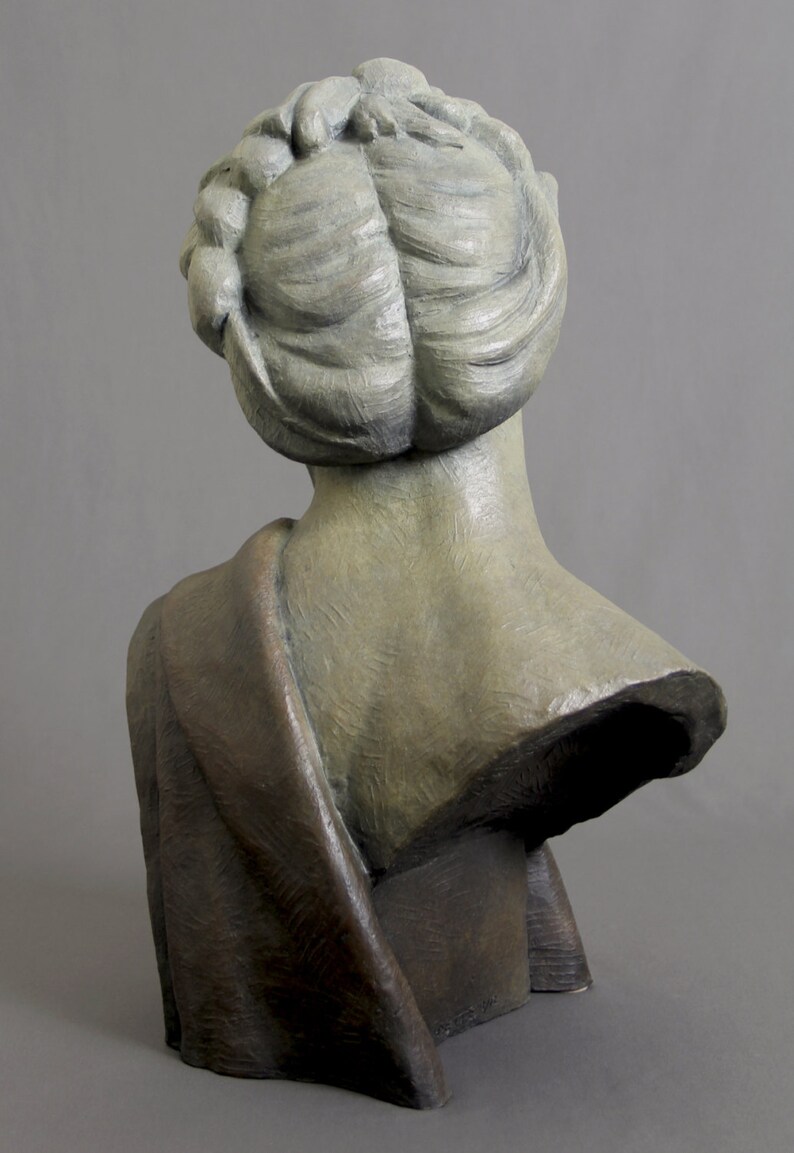 Cast Bronze Female Portrait Sculpture, Edition 1 of 12 - Etsy