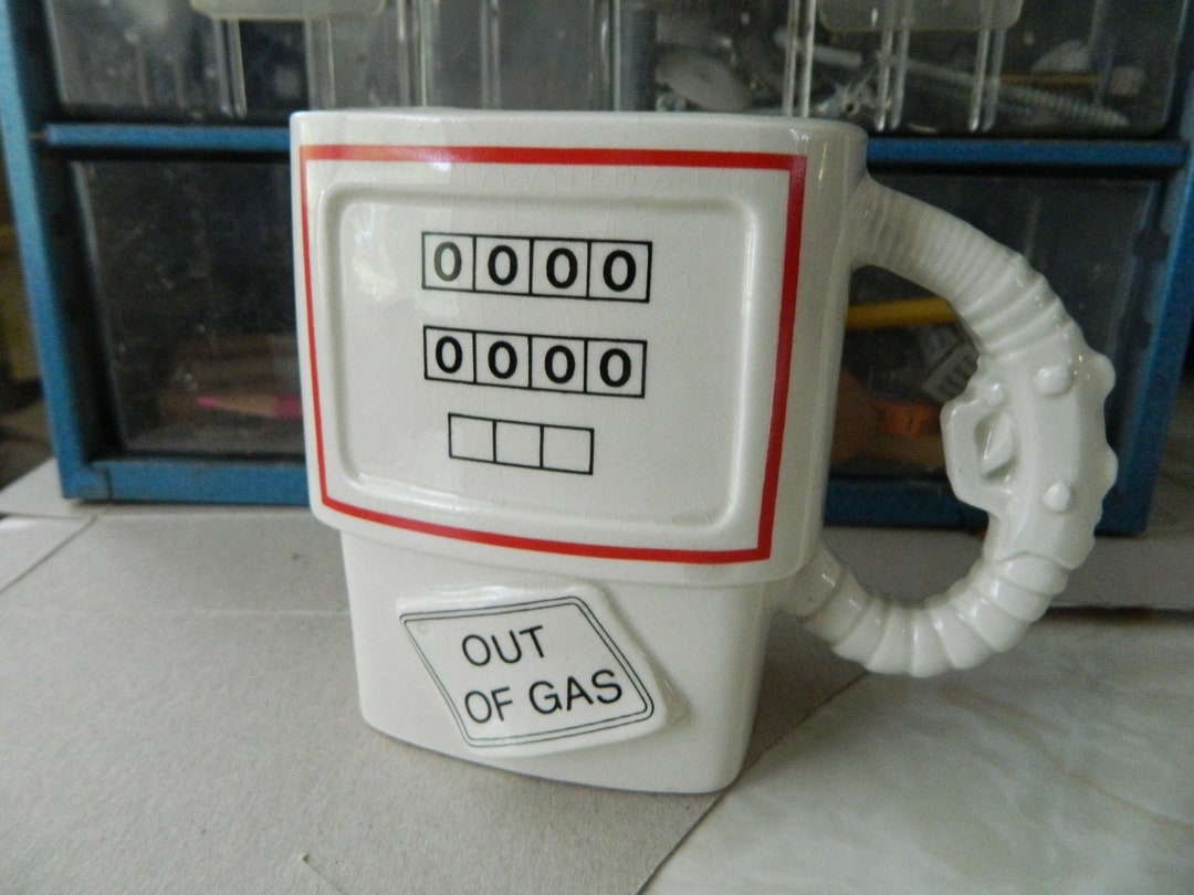 Out of Gas Mug Made in Japan / Gas Pump Mug / Coffee Lover Gift / Man ...
