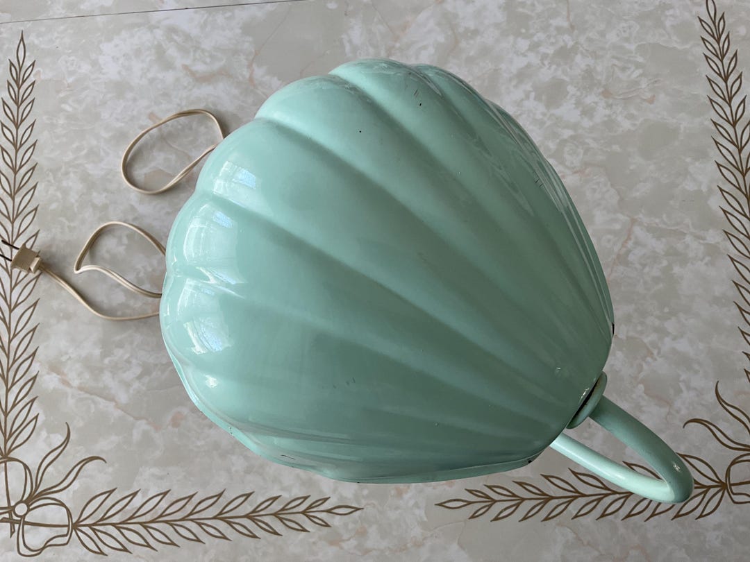 Clam Shell Gooseneck Desk Lamp Task Lamp Accent Lighting Vintage Mint ...